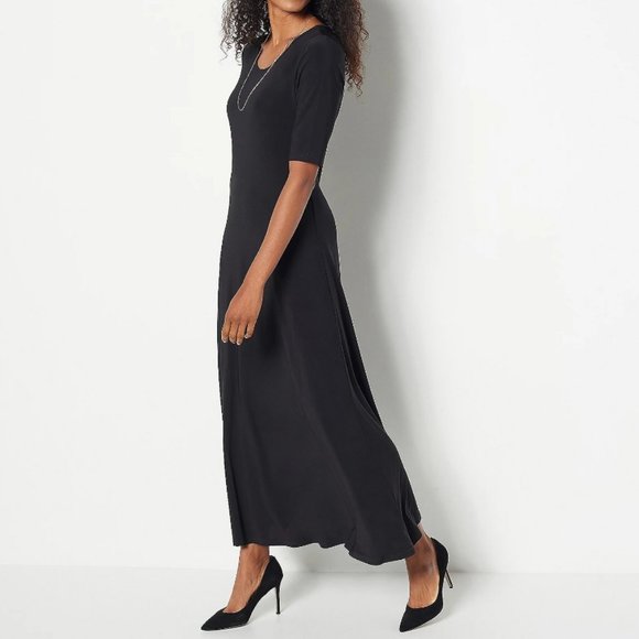 Attitudes by Renee | Dresses | Attitudes By Renee Como Jersey Elbow ...